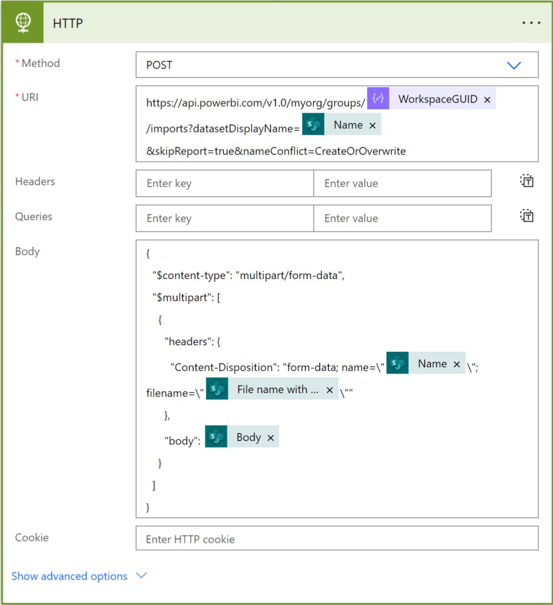Use Power Automate HTTP Connector to Publish .pbix File Using the Power ...